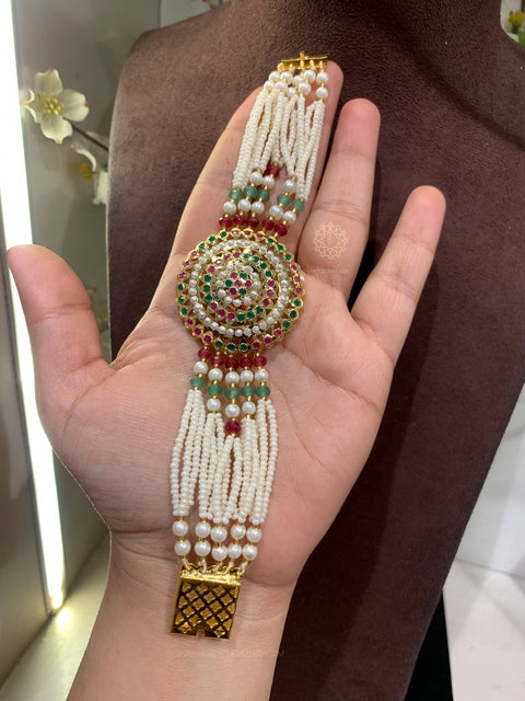 Mona Red Green Bracelet – Sadiahyderabadi