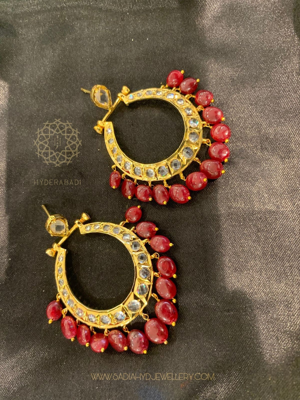Ramsha Real Ruby Chandbali – Sadiahyderabadi